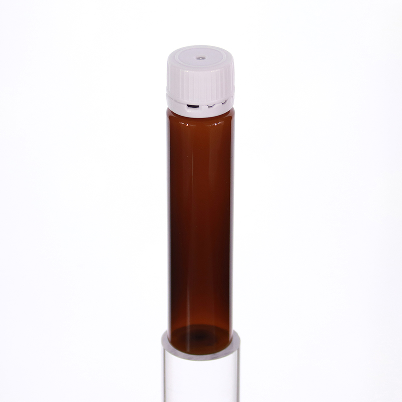 Supplement PET Pharma Oral Liquid Bottle 20ml PET Amber Round Bottle for Medicine Liquid Syrup ...