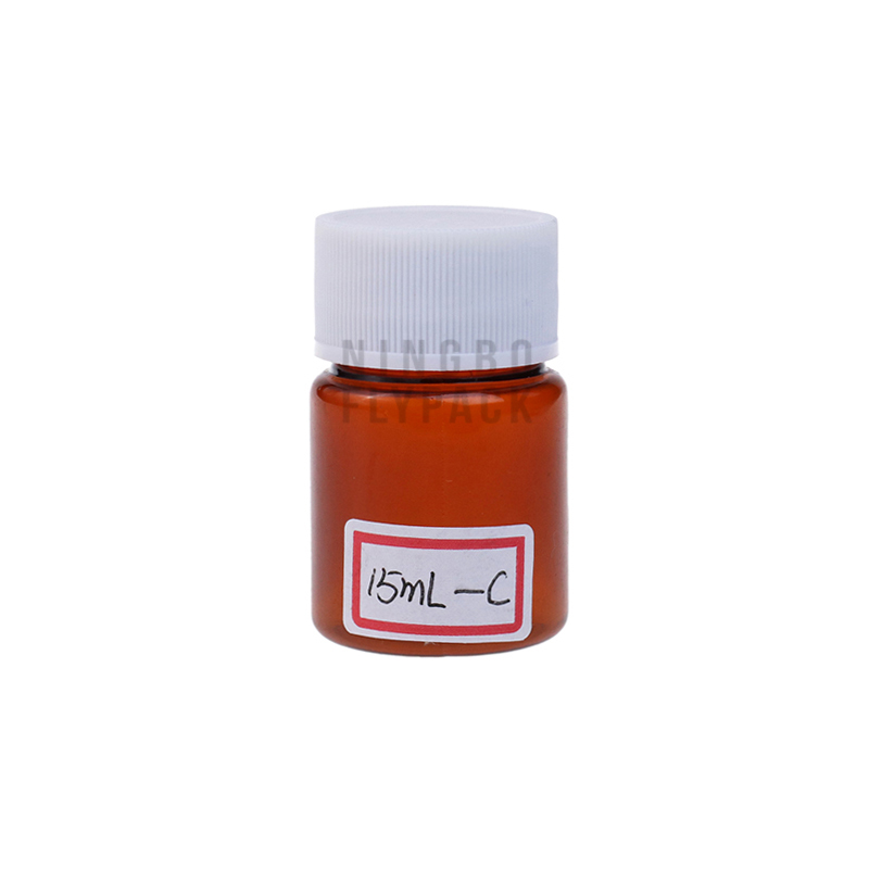 Plastic Capsule Supplement Container 15ml clear /amber PET plastic ...