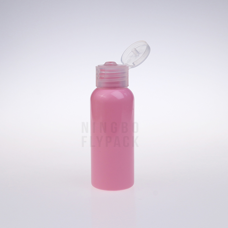 pink color hand lotion 50ml pet bottle packaging with flip top cap ...