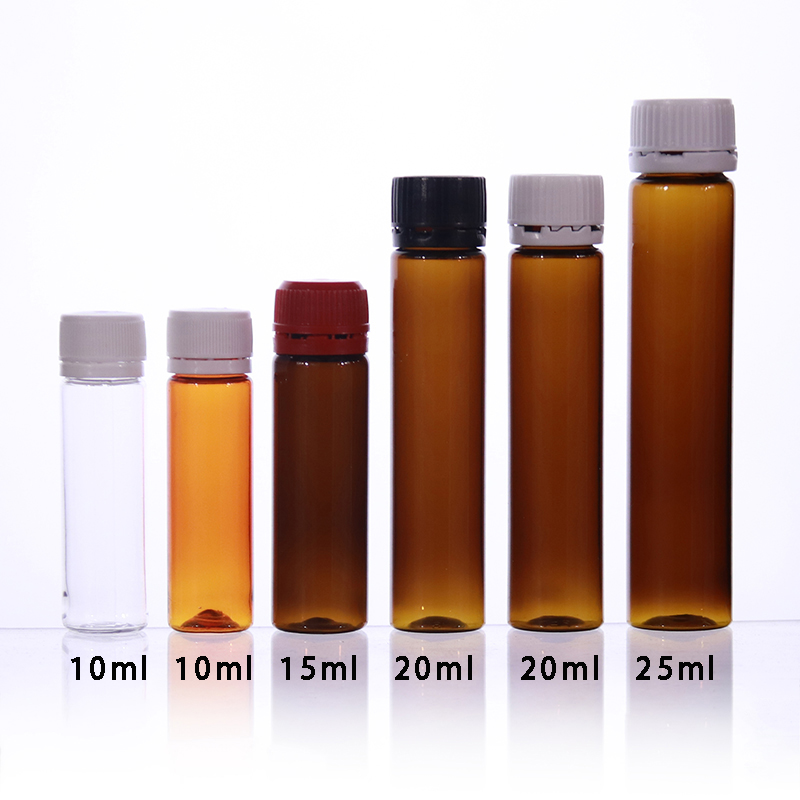 plastic long and thin tubular bottle 10ml plastic oral liquid bottles with tamper evident lid ...