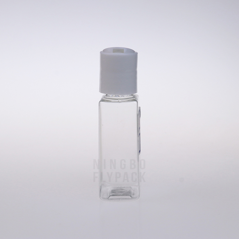 gel bottle 30ml trapezoidal refillable with disk top cap/ flip cap ...